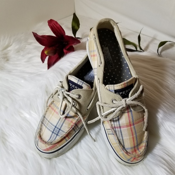 Sperry | Shoes | Womens Sperry Topsider Plaid Size 75 | Poshmark